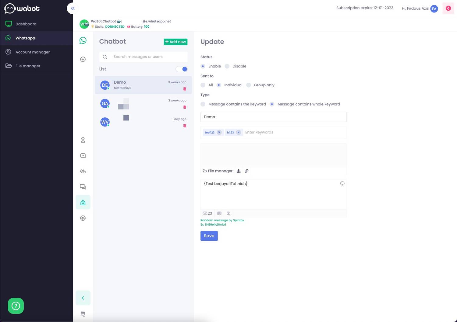 Cara Hantar WhatsApp Notification Secara Automatik Dari Website & Kedai ...