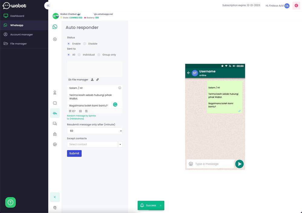 Cara Hantar WhatsApp Notification Secara Automatik Dari Website & Kedai ...